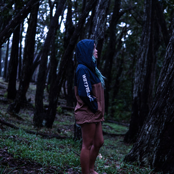 Tako Eye Windbreaker - Navy/Brown - Wet Dreamz Hawaii